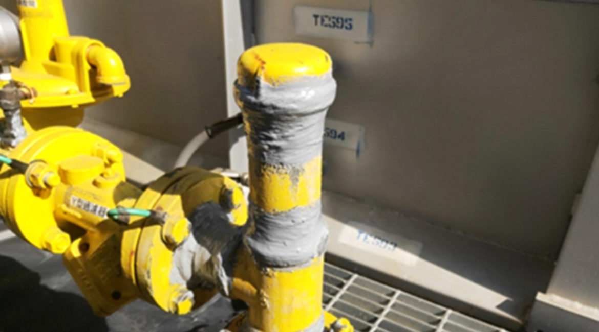 PMX-瓦斯管路牙口洩漏修補 - 台灣波力梅 - Thortex,ORAPI,PMX,陶瓷複合,泵浦,隔冷熱,熱交換器,VOC,氟素脂